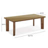Ebern Designs Lowman Walnut And Glass Long Dining Table | Wayfair